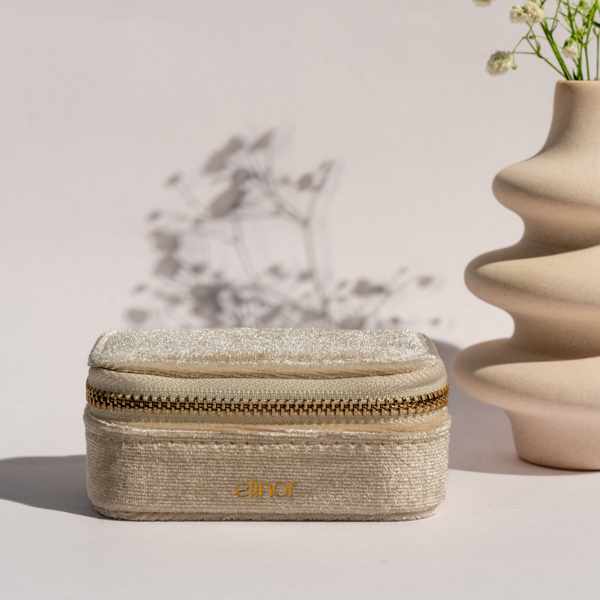 Ella Jewellery Organizer Box- Cream – Elinor Jewels